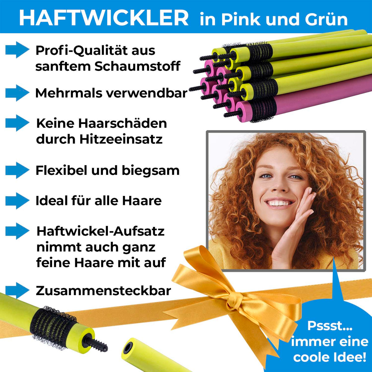 12 PAPILOTTEN Lockenwickler LOCKEN Dauerwelle Friseurbedarf Haar mit S ...